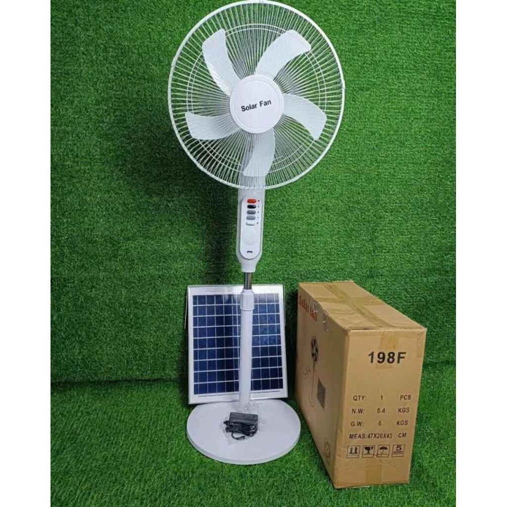 Solar rechargeable fan – muizadepower