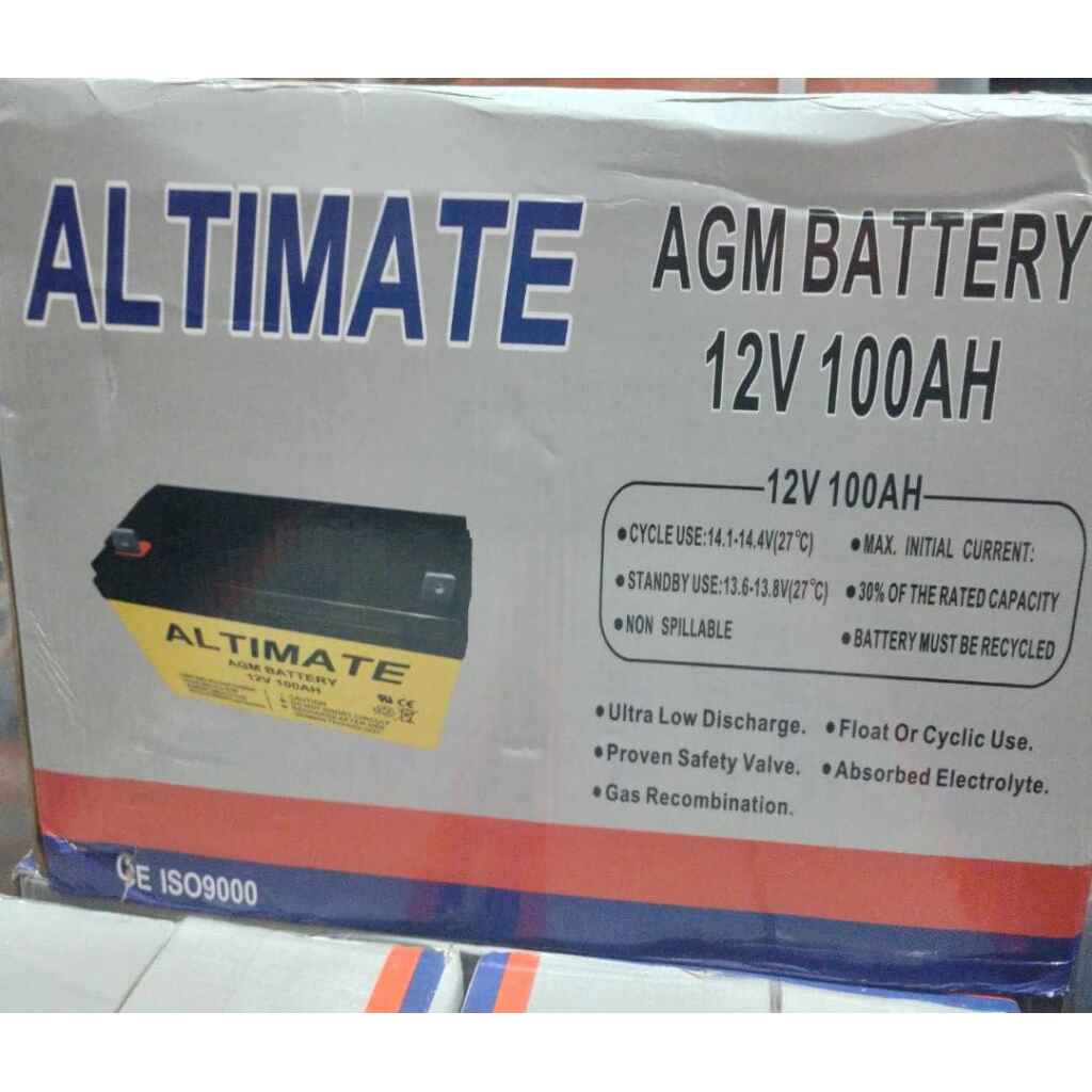 ALTIMATE 100AH/12V AGM INVERTER BATTERY – muizadepower
