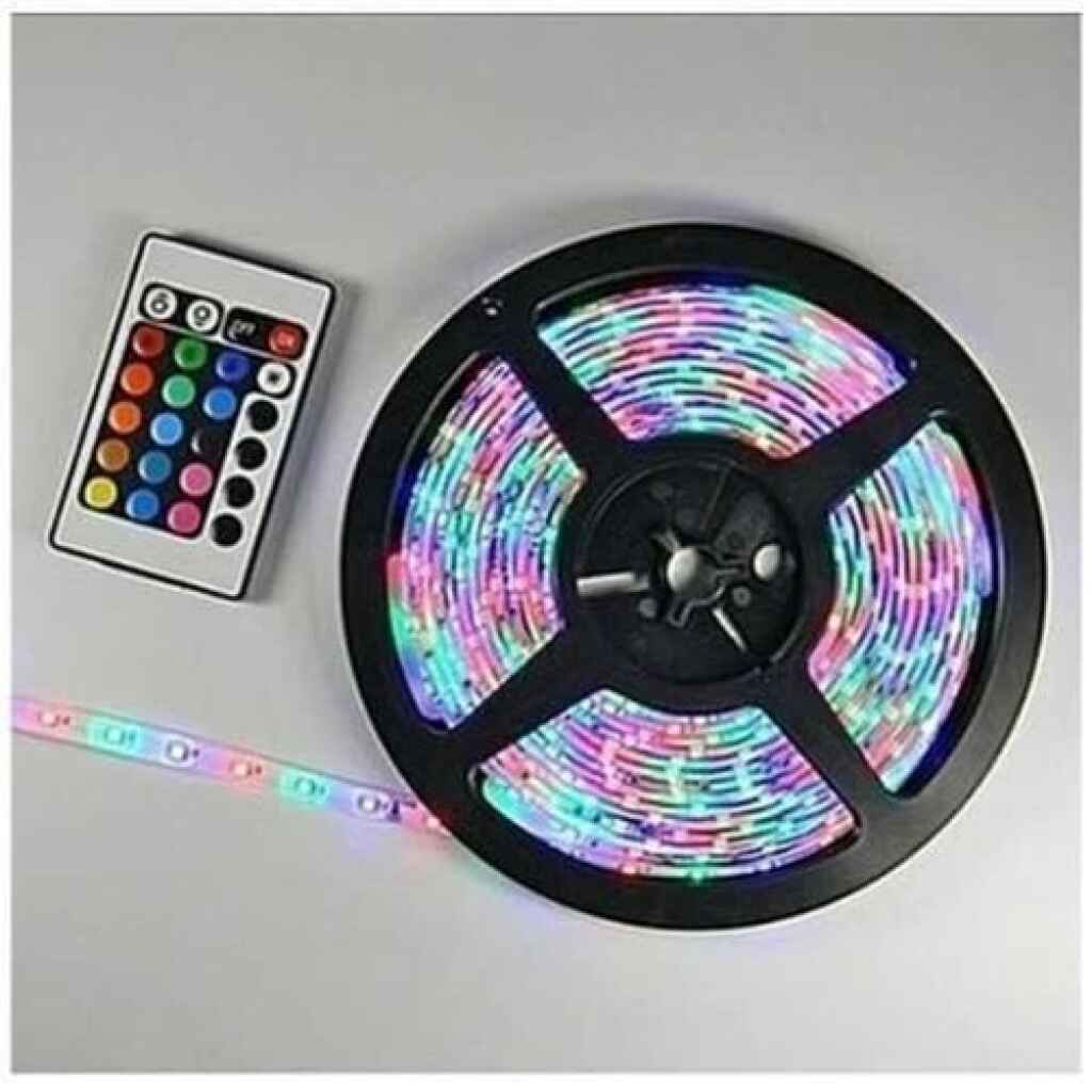 5M RGB LED Home Decor Tape / Strip Light With Remote Control – muizadepower